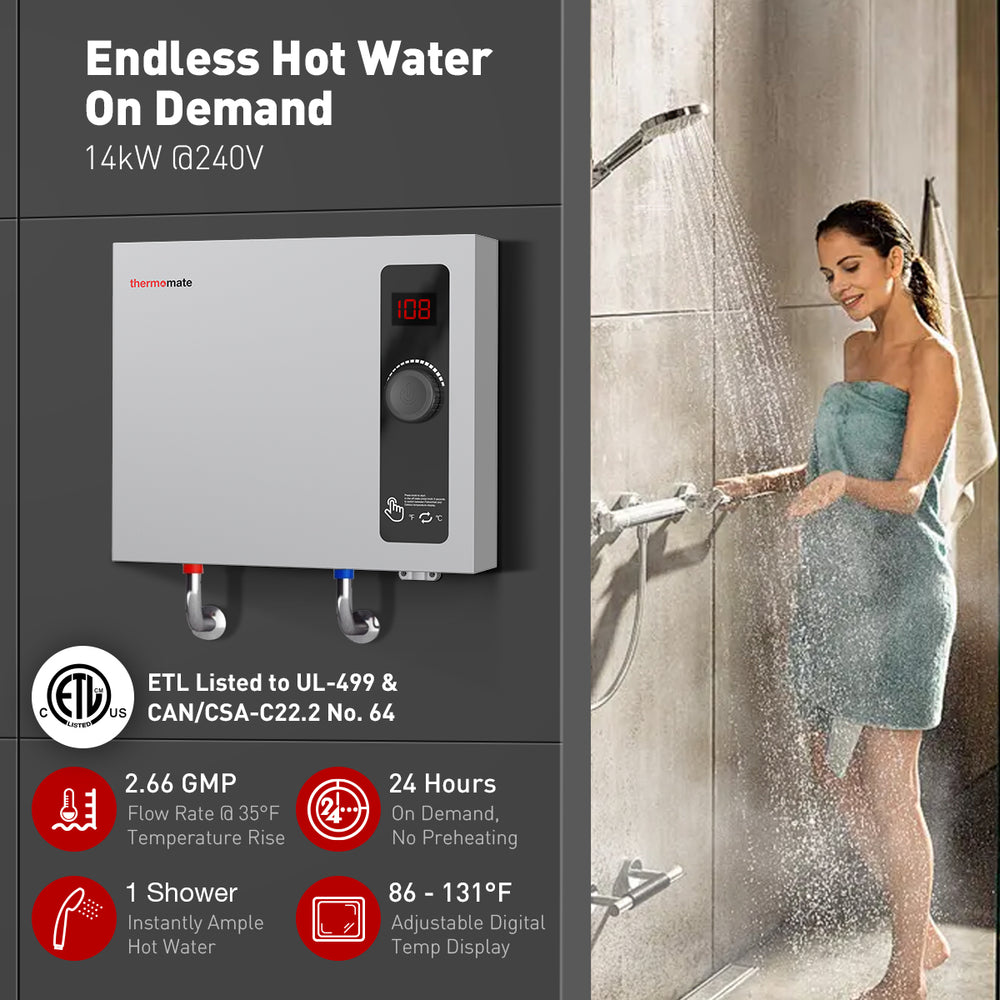 Electric Tankless Water Heaters│Thermomate│Endless Hot Water