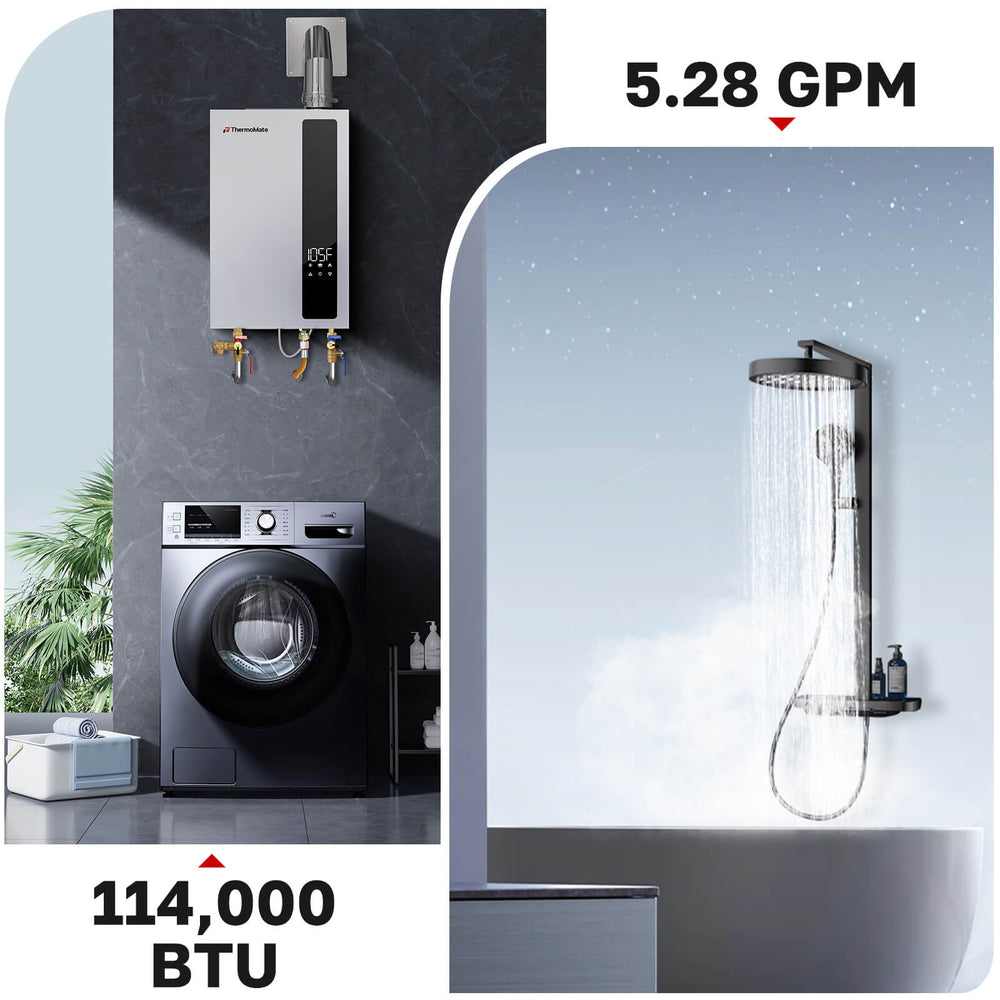 5.28 GPM Condensing Residential Natural Gas Tankless Water Heater