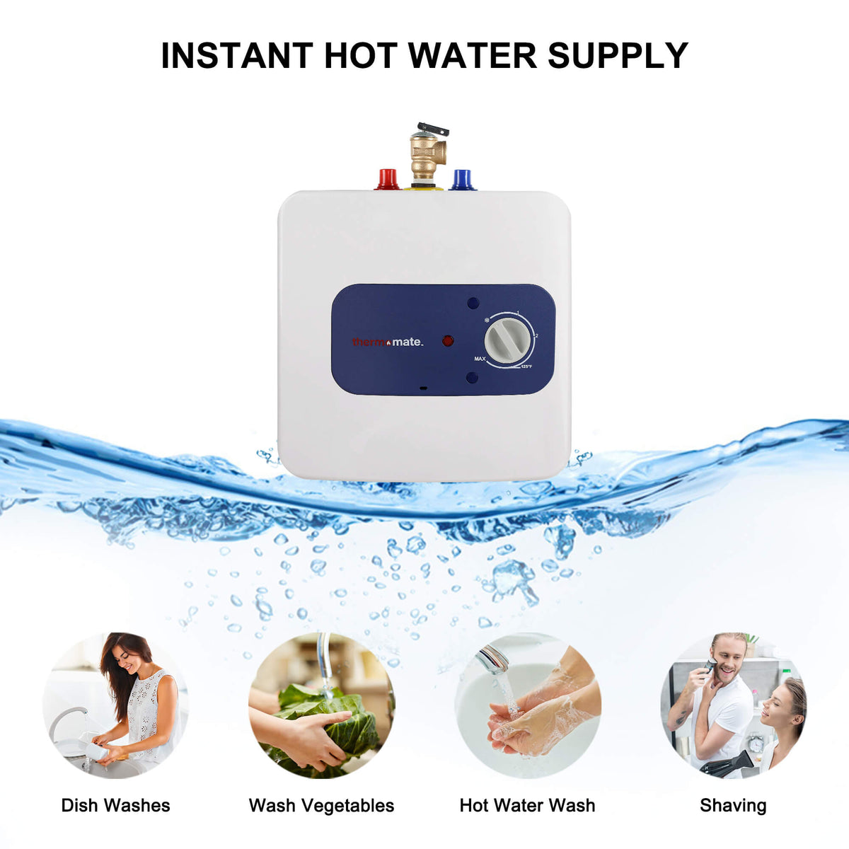 Mini Tank Electric Water Heater 2.5 Gallons | Thermomate